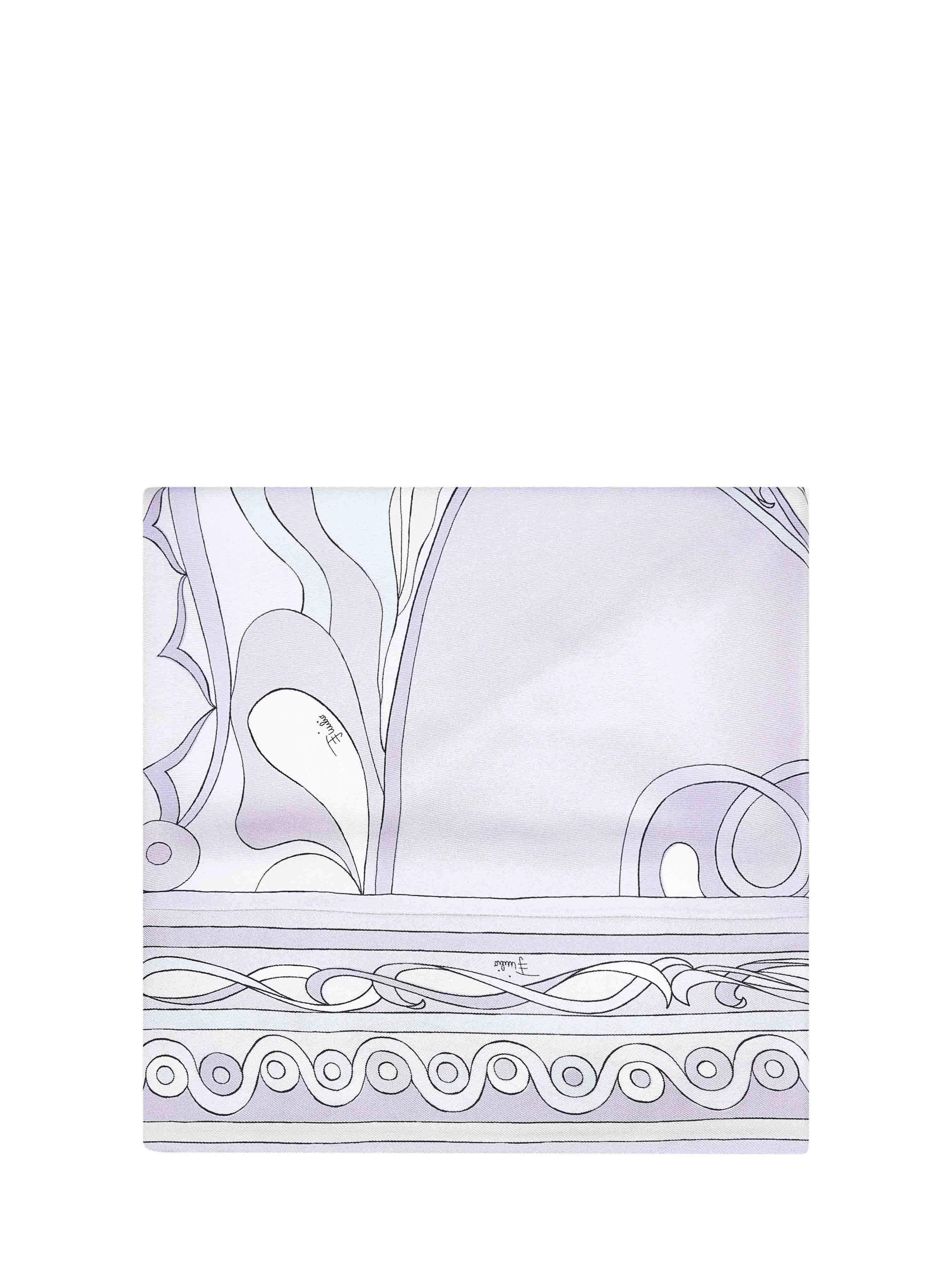 Triangle Scarf with Orchid Print – Daniello.com