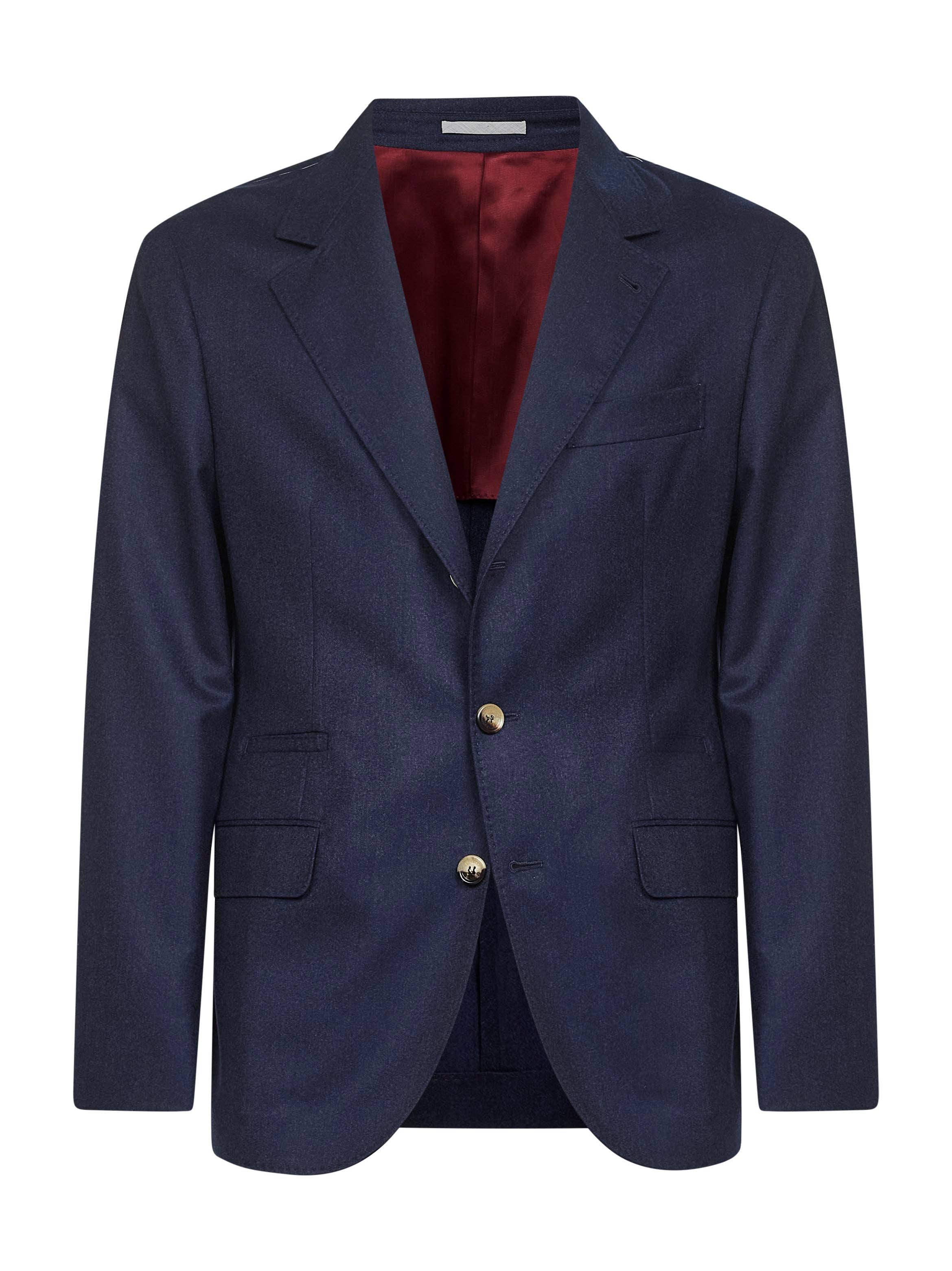 Blue flannel deconstructed blazer – Daniello.com