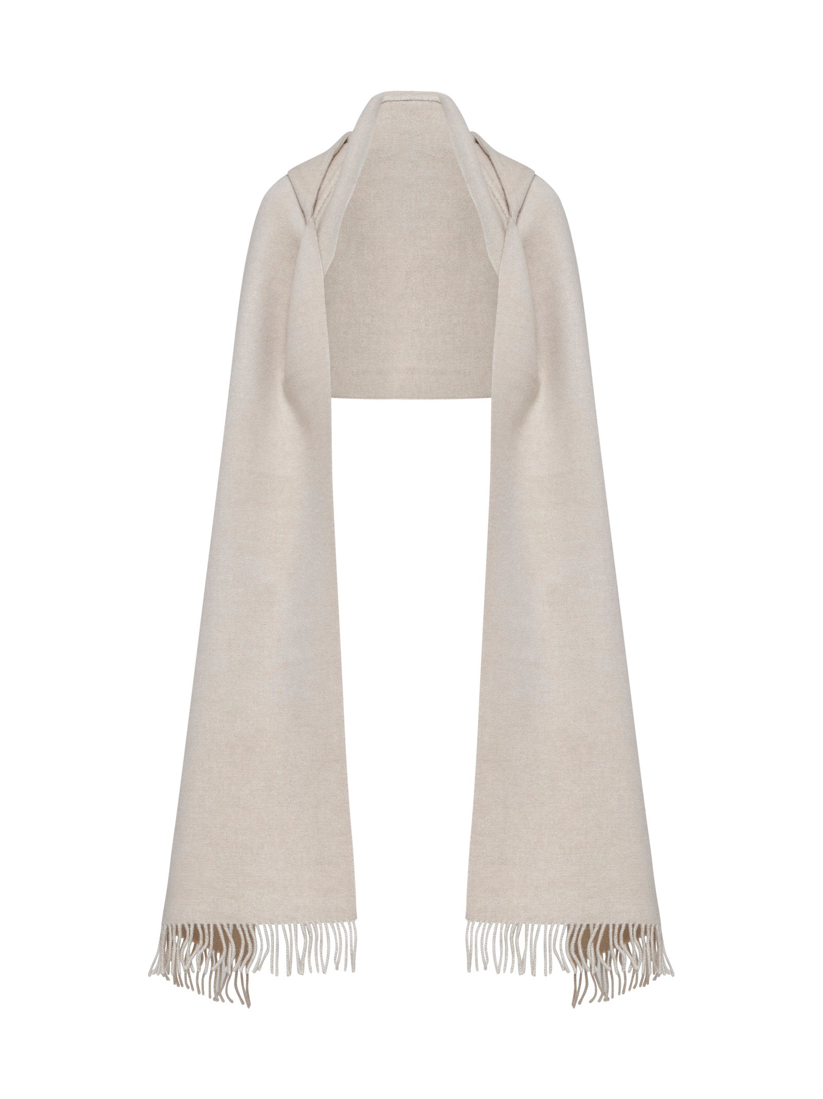Wool and cashmere hooded scarf – Daniello.com