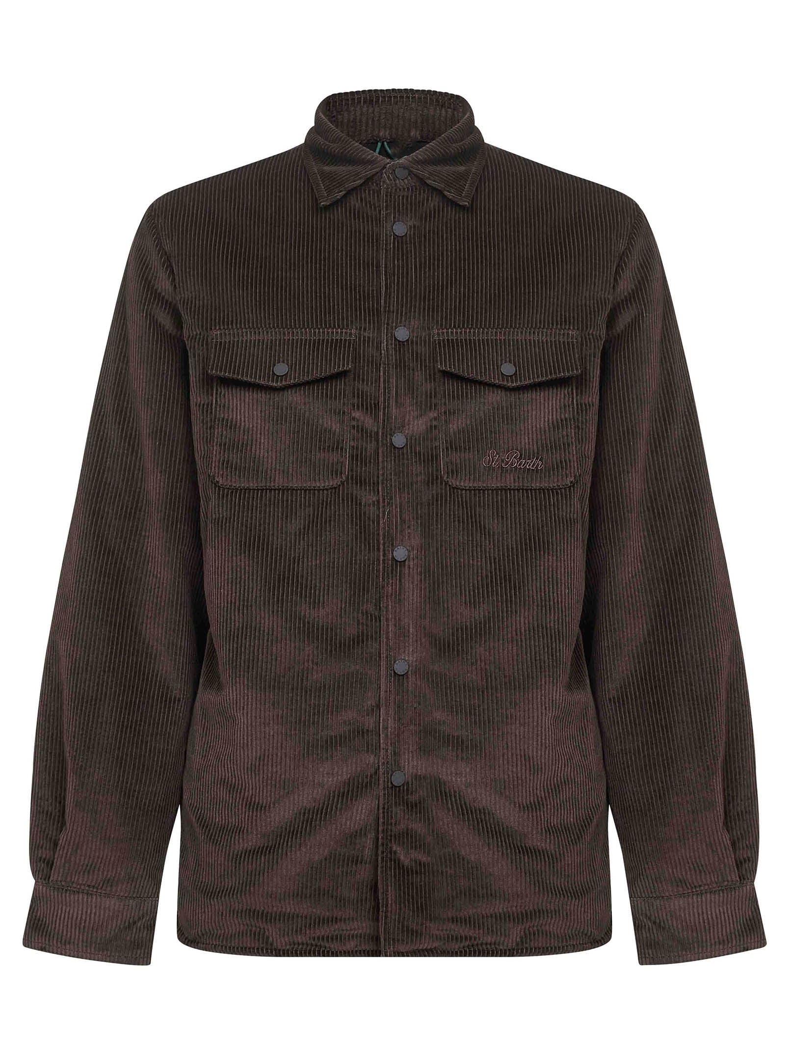 Brown corduroy Chalet shirt jacket – Daniello.com