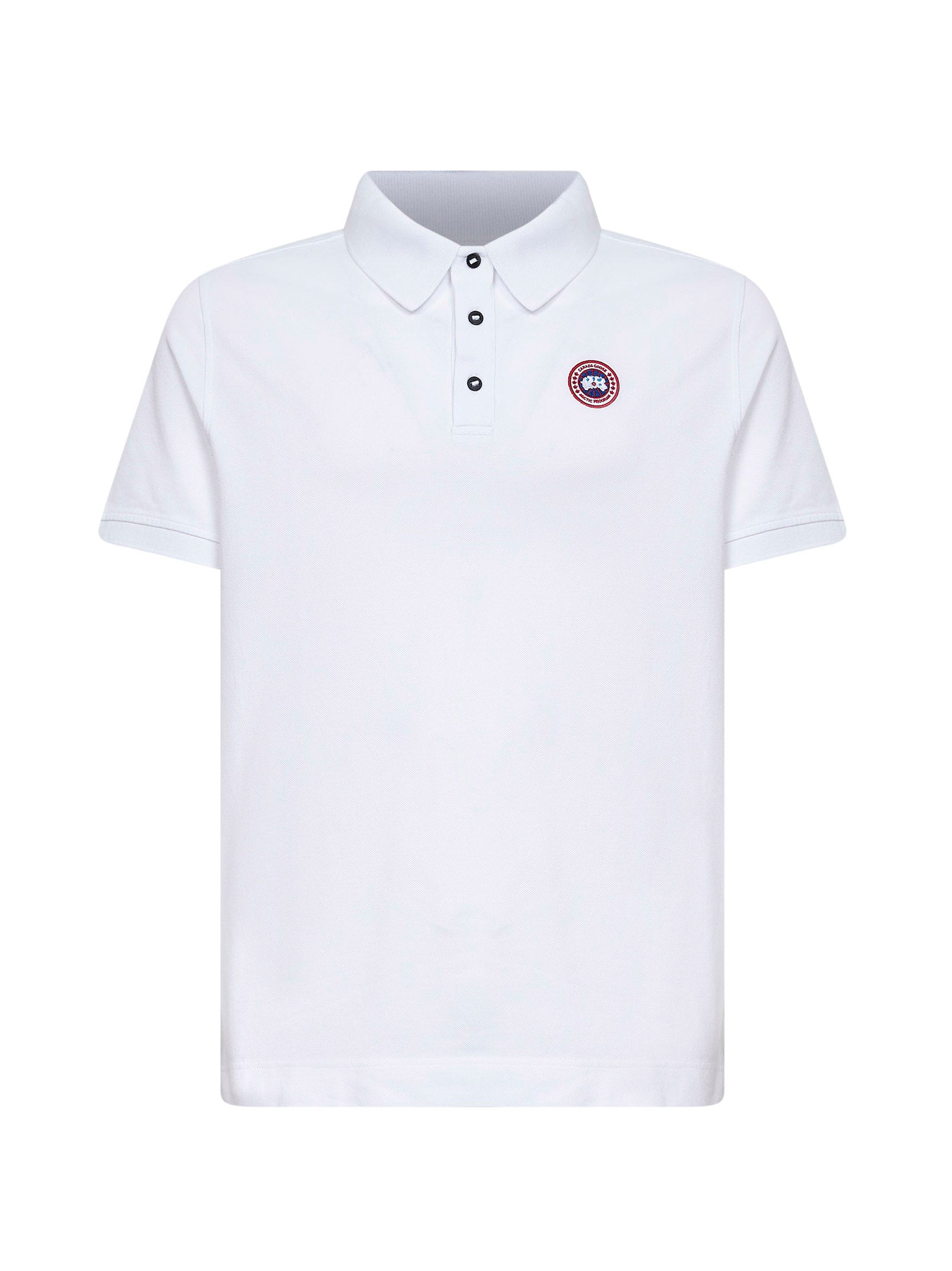 White cotton piqué Beckley polo shirt – Daniello.com